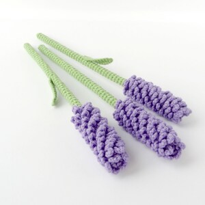 Lavender Crochet Pattern, Crochet Lavender Flowers Pdf Tutorial - Etsy