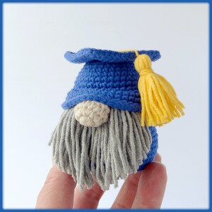Crochet Pattern Graduation Gnome, Crochet Small Graduation Gift Pdf ...
