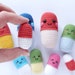 Amigurumi Pills Crochet Pattern, 4 Pill Sizes in 1 Crochet Pattern ...