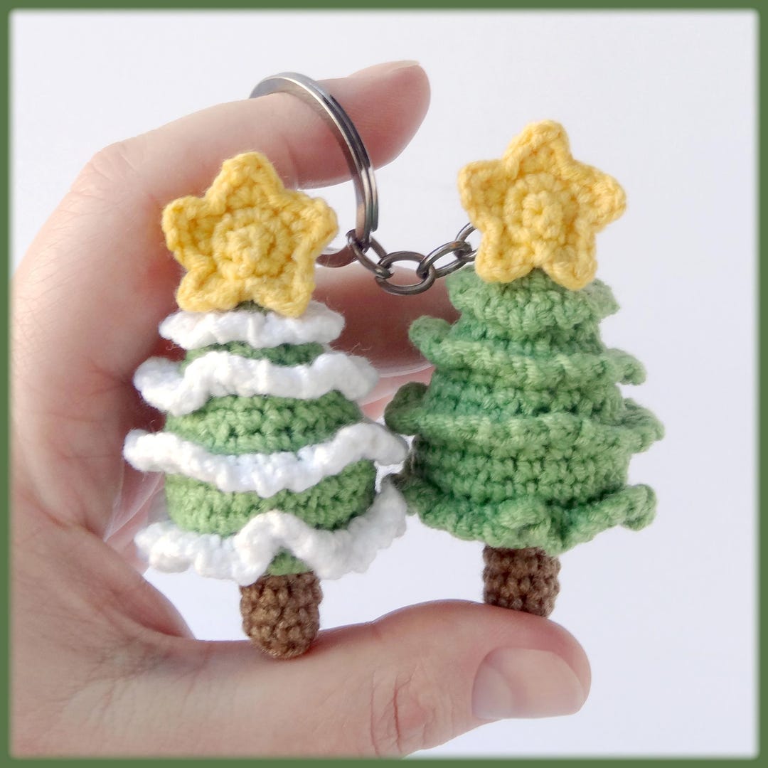 Christmas Tree Keychain Crochet Pattern - Etsy