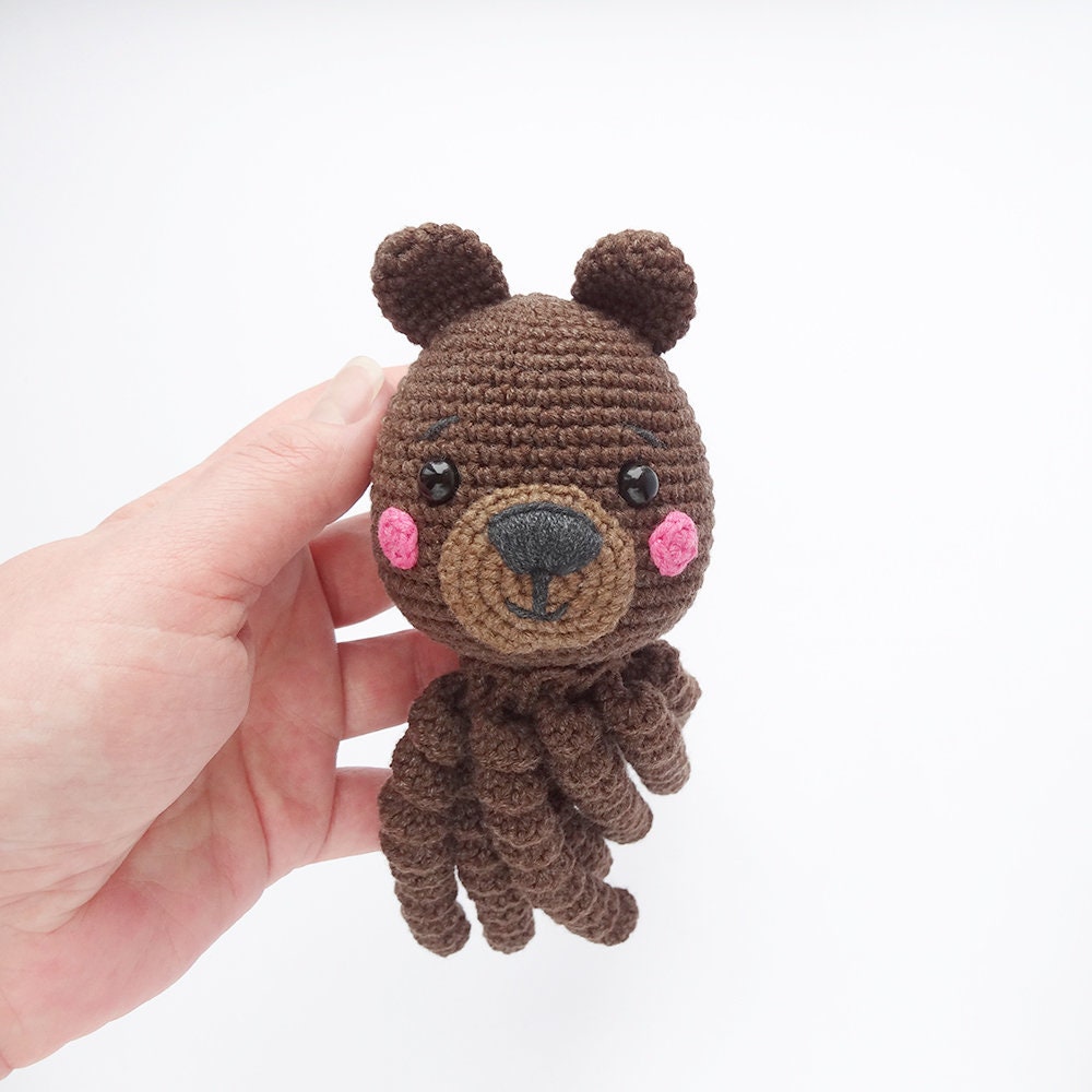 Crochet Pattern Octopus Bear Amigurumi Toy Crochet Bear - Etsy