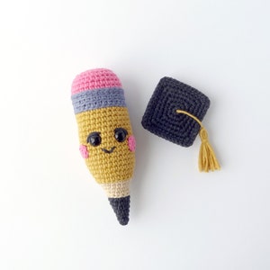 Graduation Pencil Crochet Pattern - Cute Amigurumi Gift PDF Tutorial - Etsy