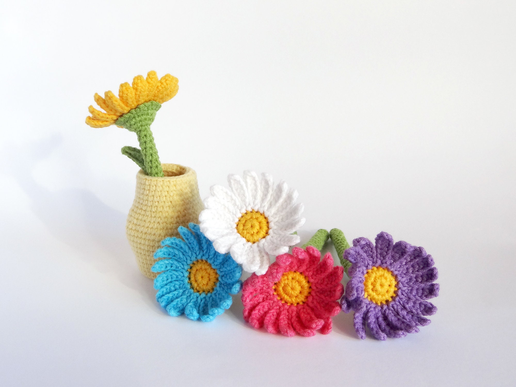 Daisy Crochet Pattern Crochet Daisy Pattern Crochet Flower - Etsy
