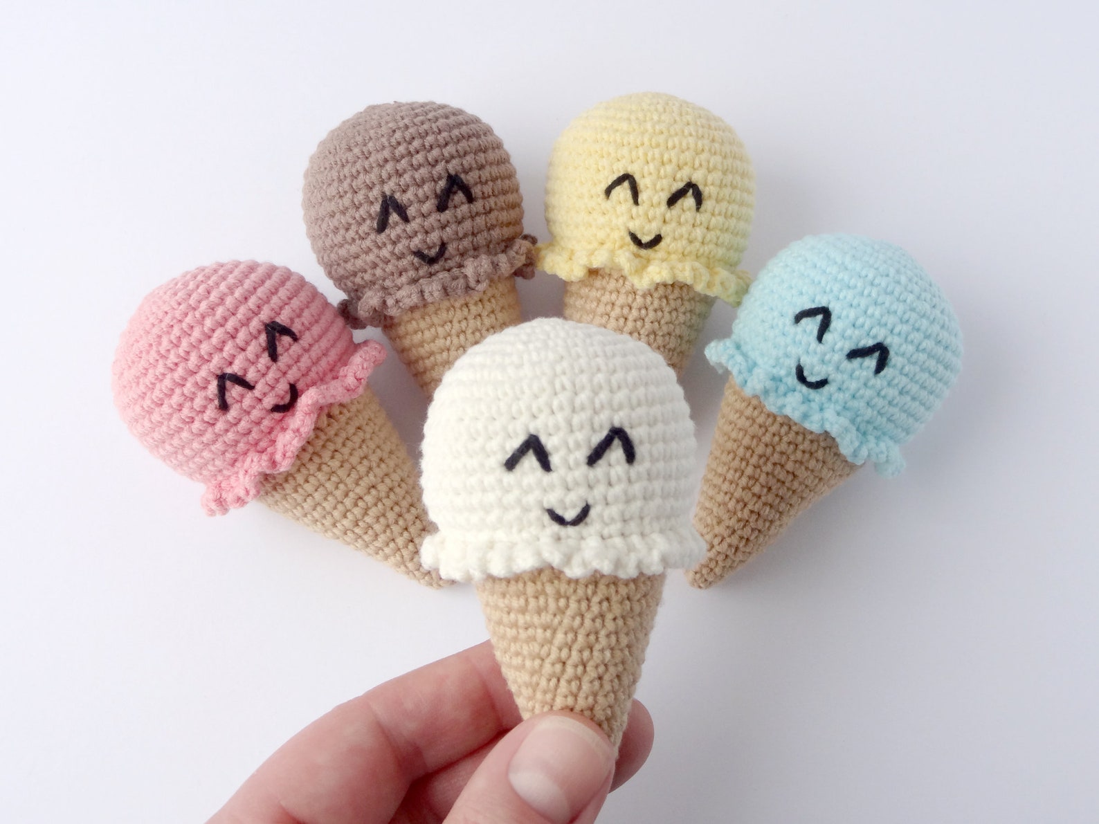 Mini Ice Cream Crochet Pattern Crochet Ice Cream Pattern - Etsy