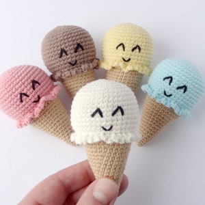 Mini Ice Cream Crochet Pattern Crochet Ice Cream Pattern - Etsy