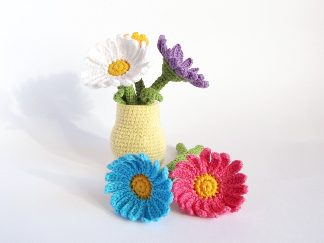 Daisy Crochet Pattern Crochet Daisy Pattern Crochet Flower - Etsy