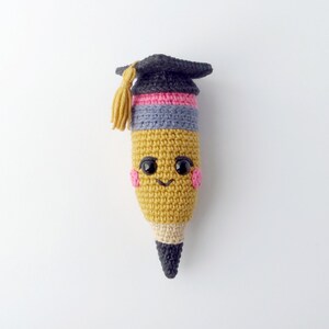 Graduation Pencil Crochet Pattern - Cute Amigurumi Gift PDF Tutorial - Etsy