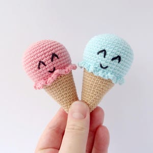 Mini Ice Cream Crochet Pattern, Crochet Ice Cream Pattern, Amigurumi ...