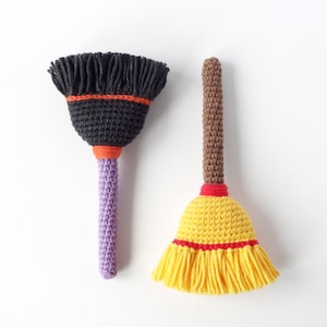 Broom Crochet Pattern, Witch Broomstick Crochet Pattern, Yellow Emoji ...