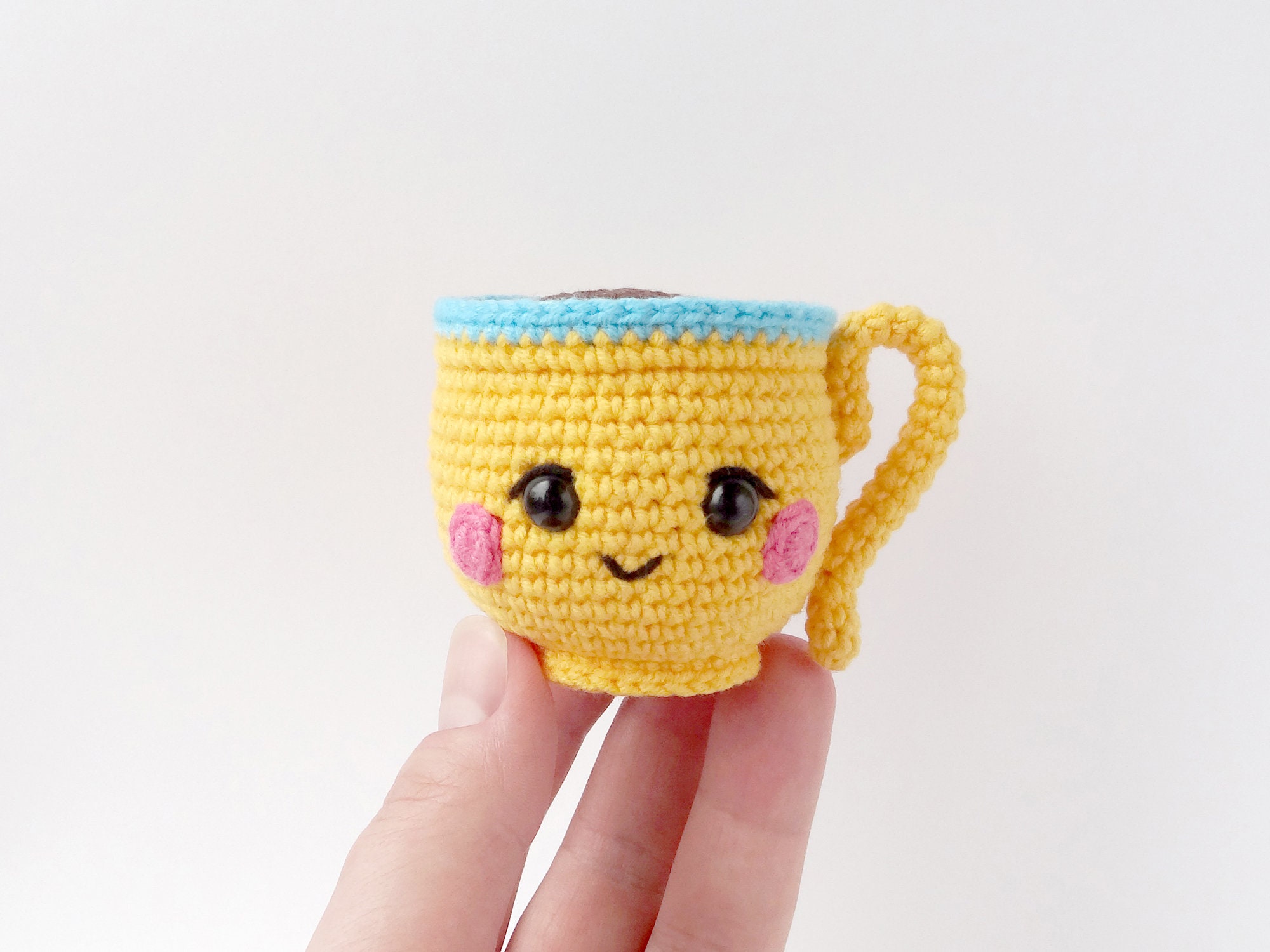 Cute Coffee Cup Crochet Pattern Amigurumi Food Toy | Etsy