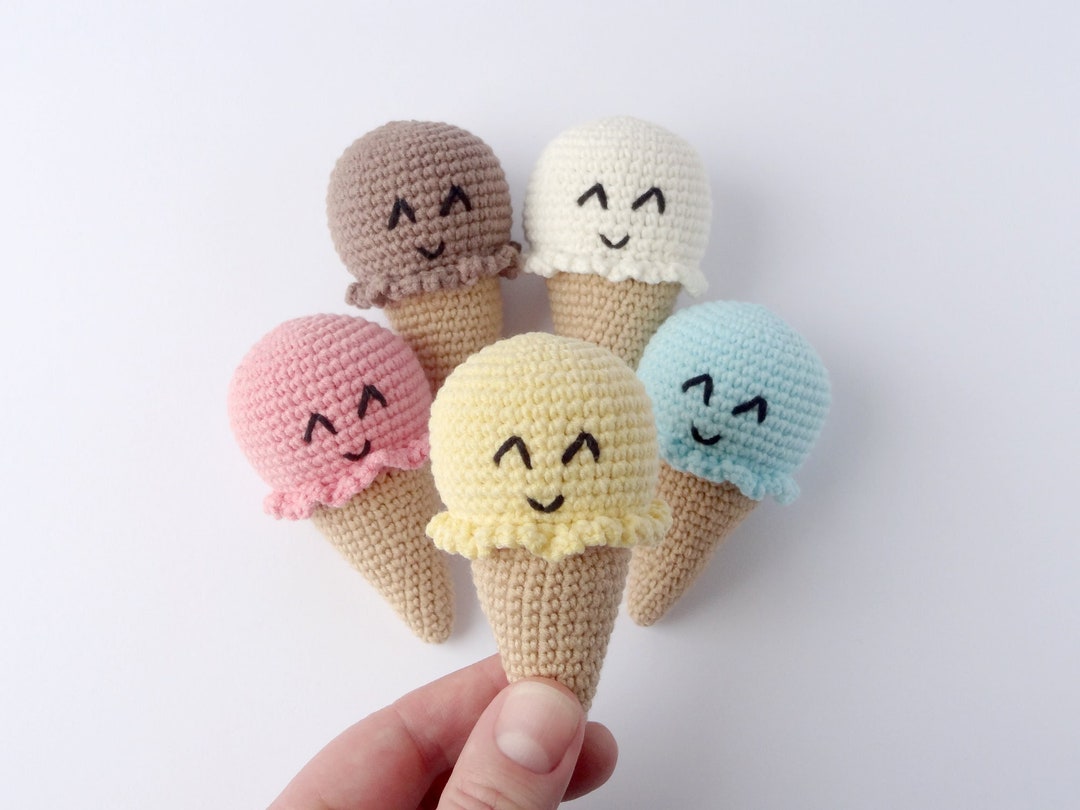 Mini Ice Cream Crochet Pattern Crochet Ice Cream Pattern - Etsy