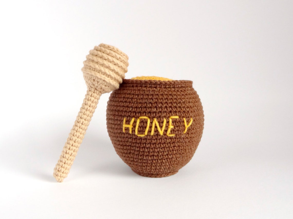 Honey Pot Crochet Pattern Crochet Honey Pot With Honey Dipper - Etsy