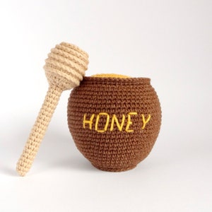Honey Pot Crochet Pattern, Crochet Honey Pot With Honey Dipper Pdf ...