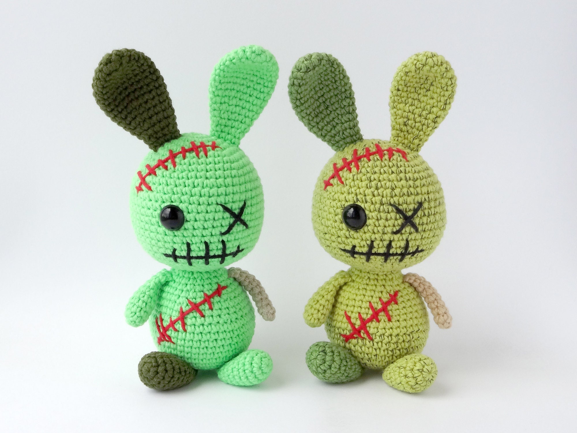 Zombie Rabbit Crochet Pattern amigurumi monster toy | Etsy