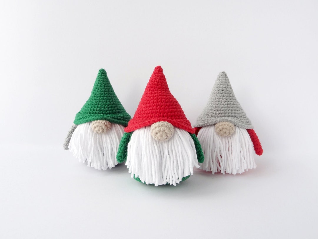 Mini Christmas Gnome Crochet Pattern Christmas Crochet Gnomes - Etsy