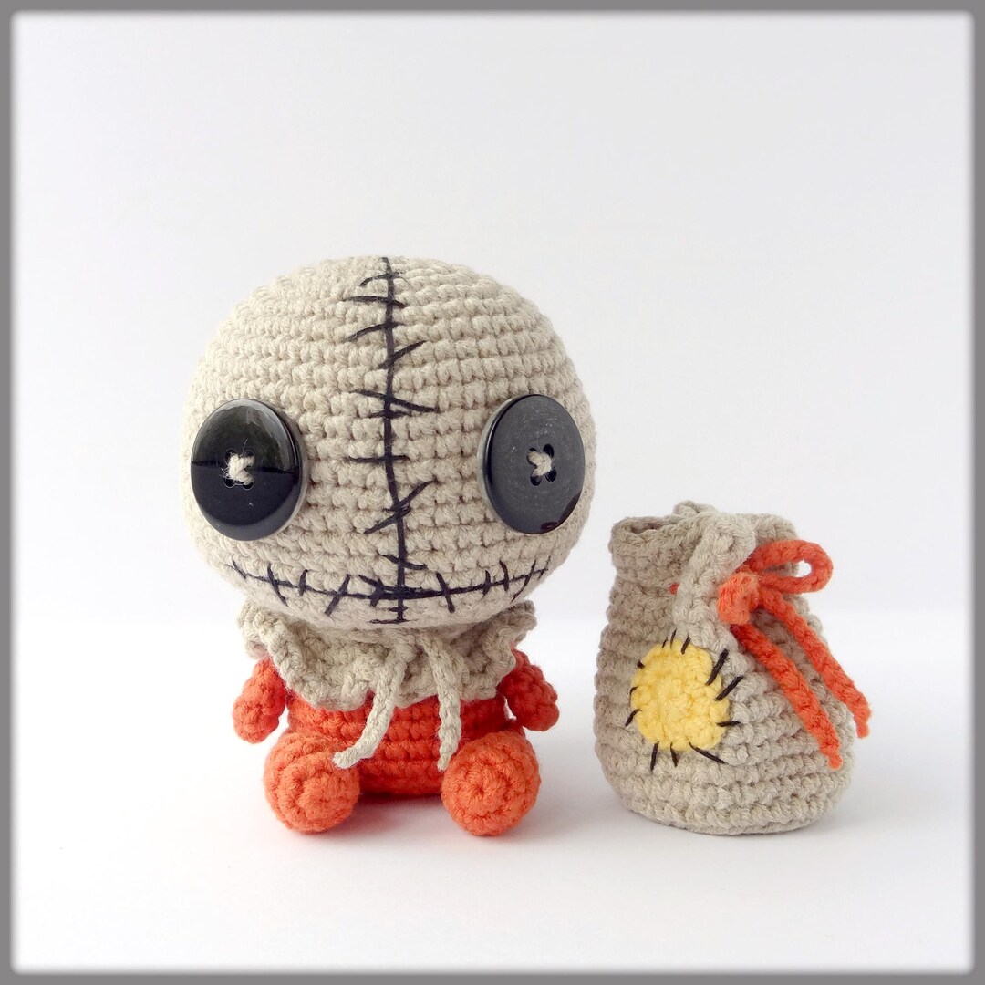 Sitting Halloween Sam Crochet Pattern, Crochet Halloween Doll Amigurumi ...