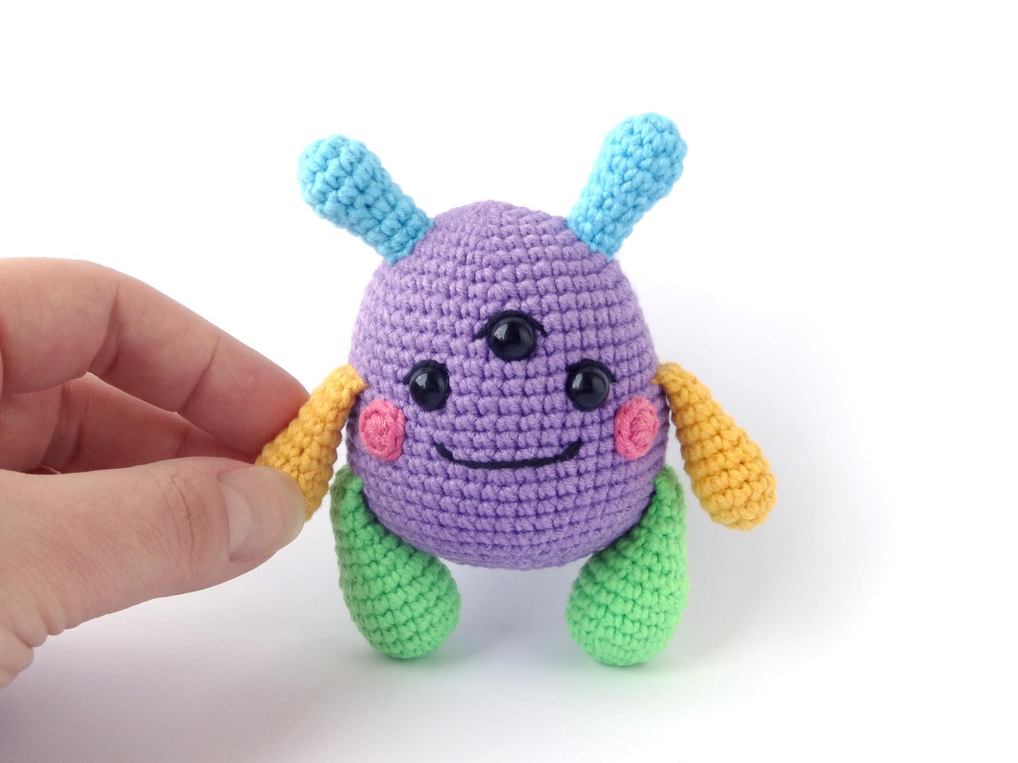Monster Ray Crochet Pattern - Cute Amigurumi Monster PDF Tutorial - Etsy