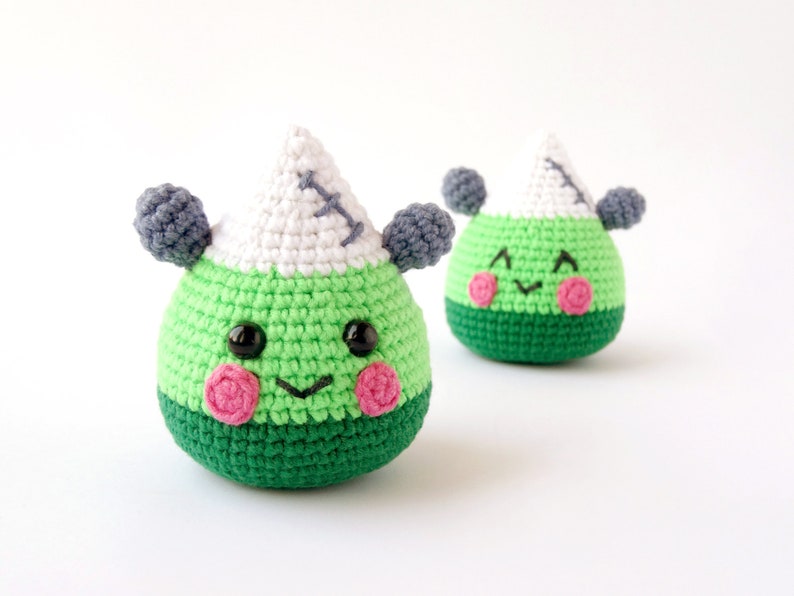 Crochet Pattern Candy Corn Frankenstein Amigurumi Toy - Etsy