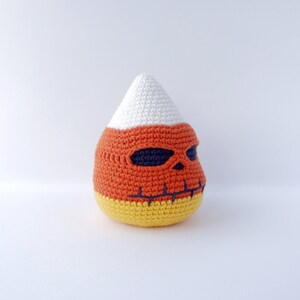 Skull Candy Corn Crochet Pattern Halloween Decoration - Etsy