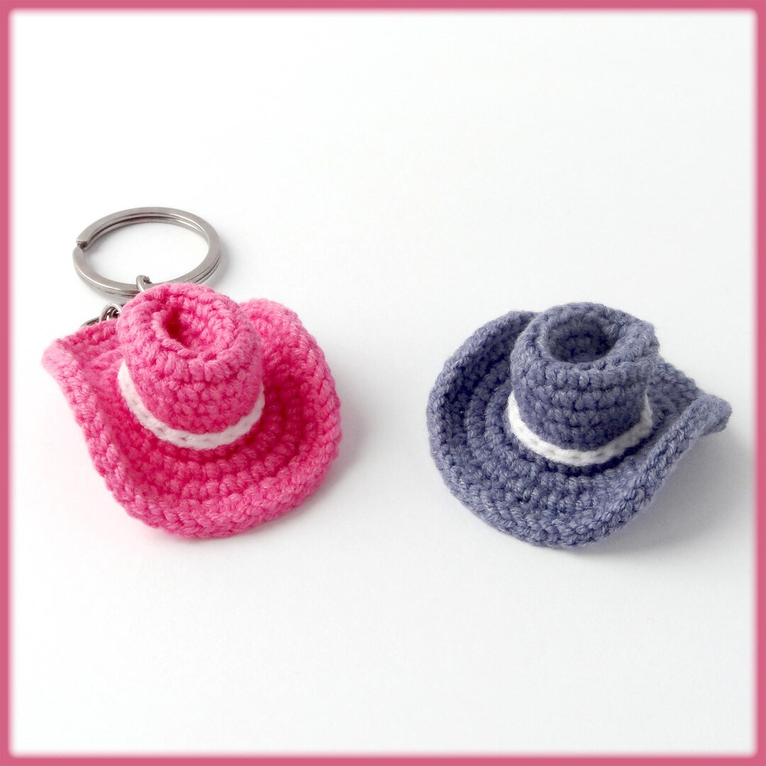 Cowgirl Hat Keychain Crochet Pattern - Etsy