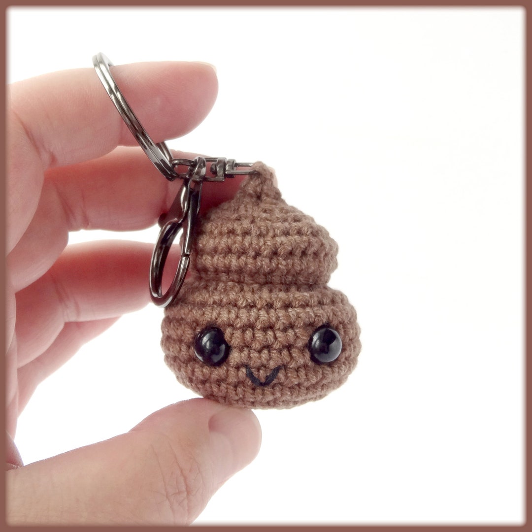 Poop Keychain Crochet Pattern, Cute Crochet Poo Amigurumi Pdf Tutorial ...