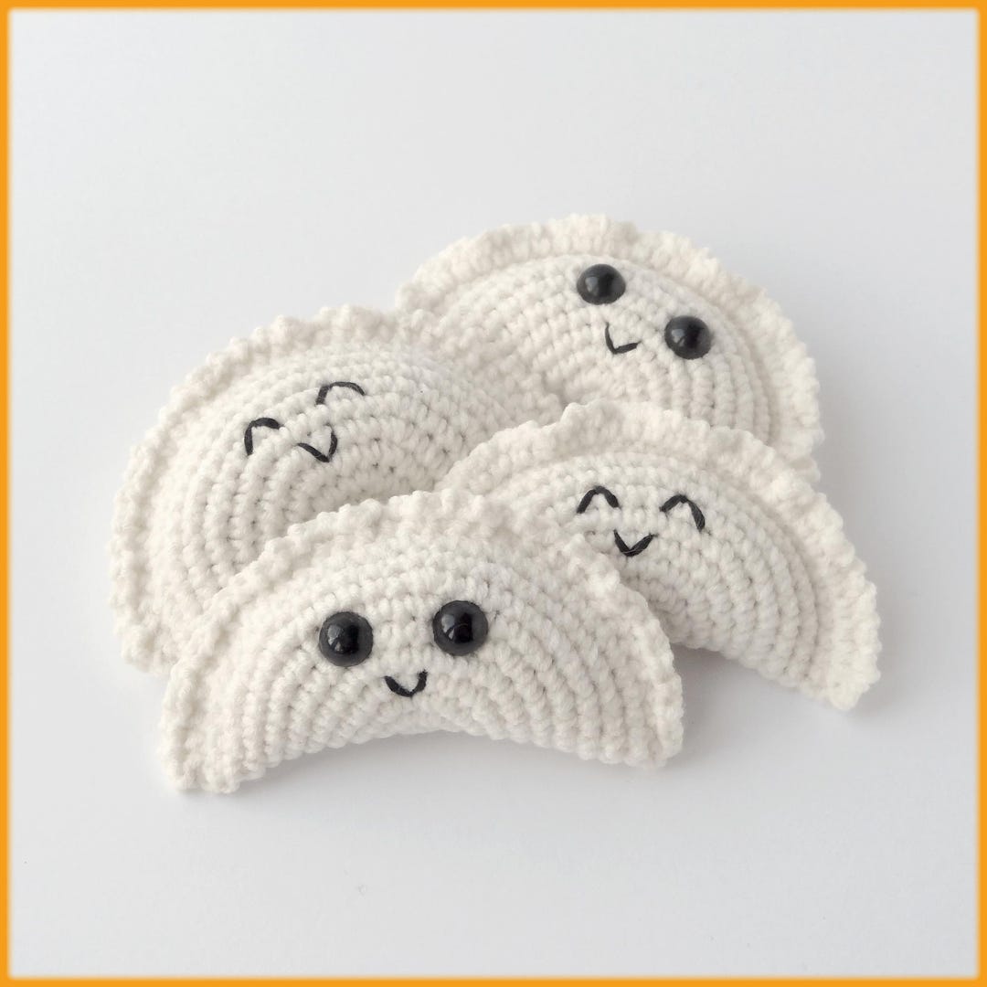 Pierogi Crochet Pattern Cute Amigurumi Food, Crochet Dumplings Pdf ...