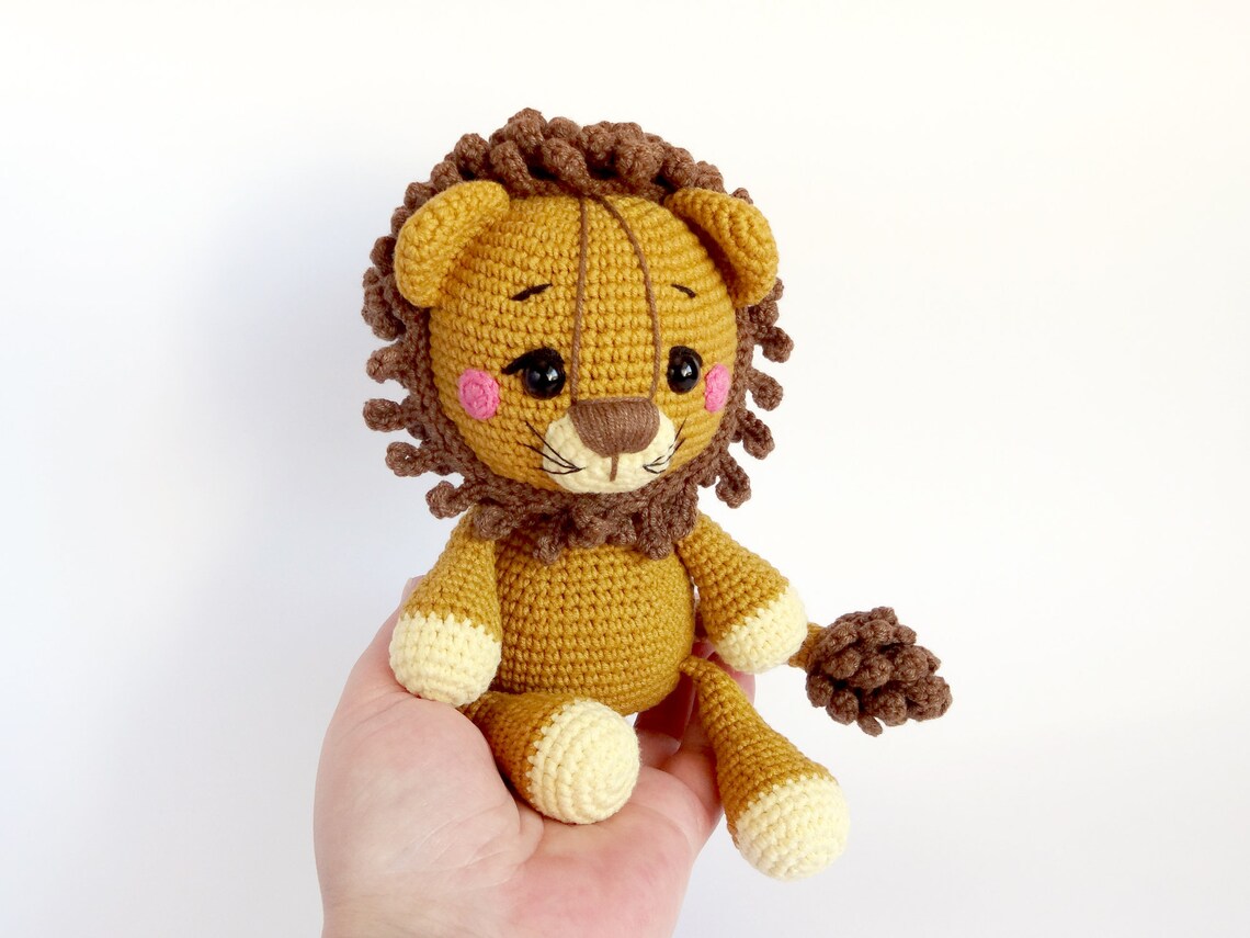 Leo the Lion Crochet Pattern Amigurumi Toy Crochet Lion - Etsy