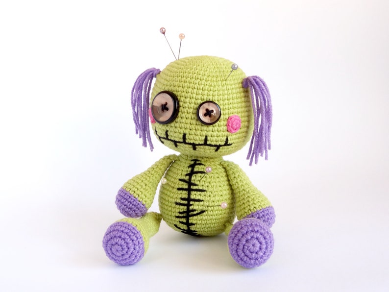 Green Voodoo Doll Crochet Pattern Amigurumi Toy Crochet - Etsy
