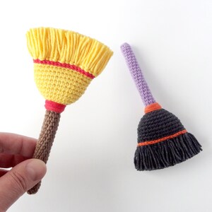 Broom Crochet Pattern, Witch Broomstick Crochet Pattern, Yellow Emoji ...