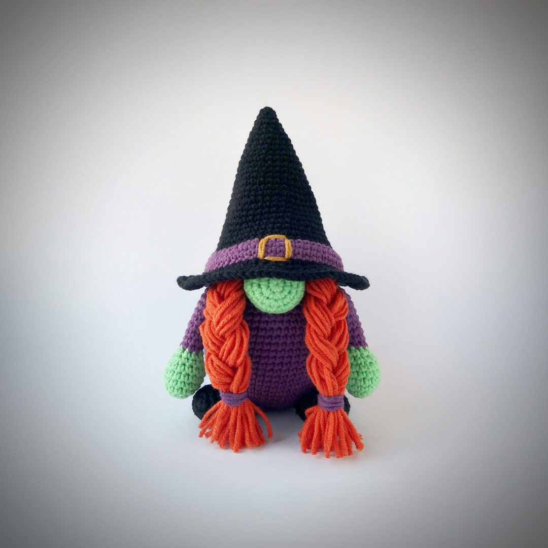 Witch Gnome Crochet Pattern Halloween Amigurumi Toy Halloween - Etsy