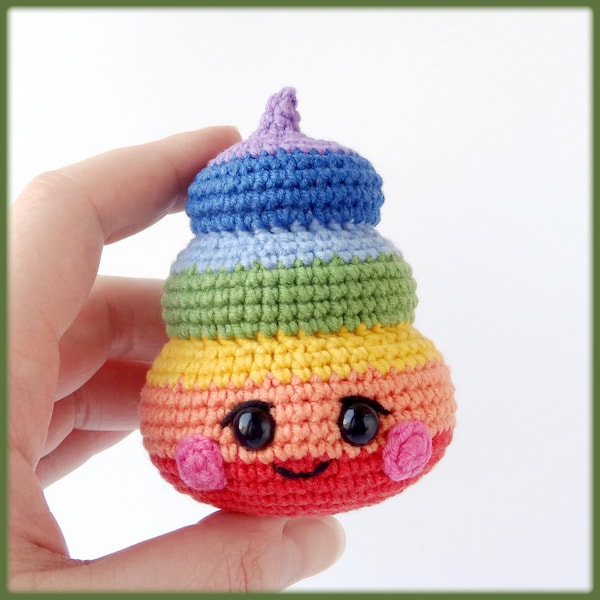 Rainbow Poop Emoji - Etsy