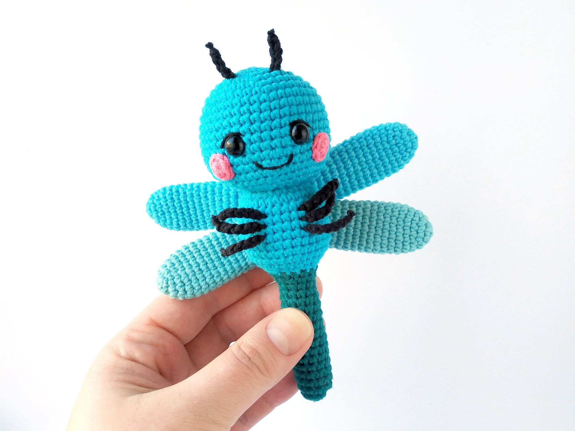 Dragonfly Crochet Pattern Cute Dragonfly Amigurumi Crochet Etsy