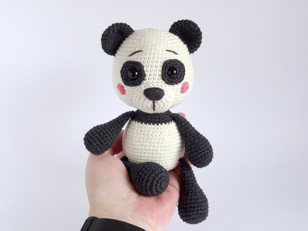 Rocky the Panda Crochet Pattern Amigurumi Toy Crochet Panda - Etsy