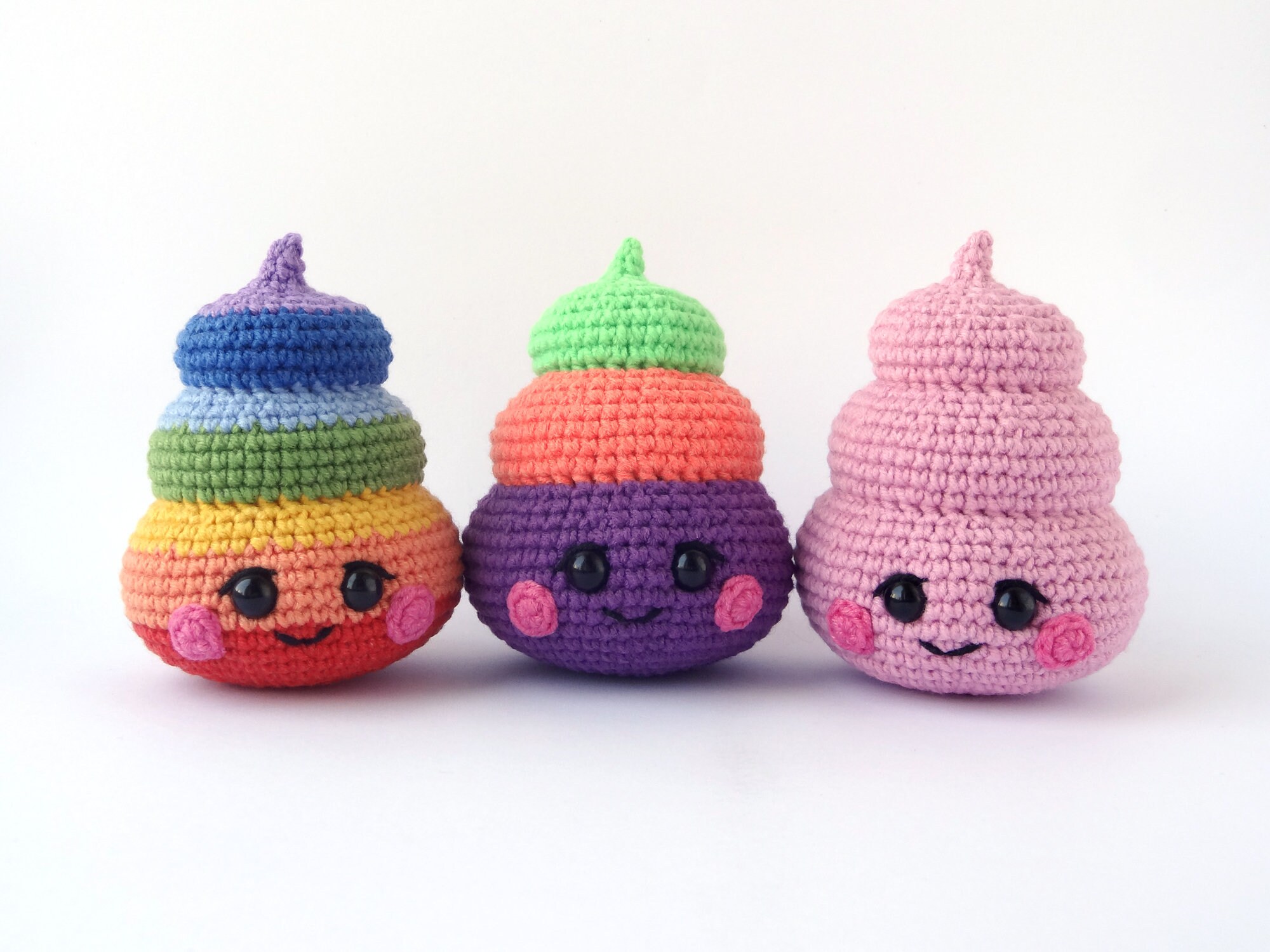 Rainbow Poop Crochet Pattern Kawaii Amigurumi Toy Crochet - Etsy Canada