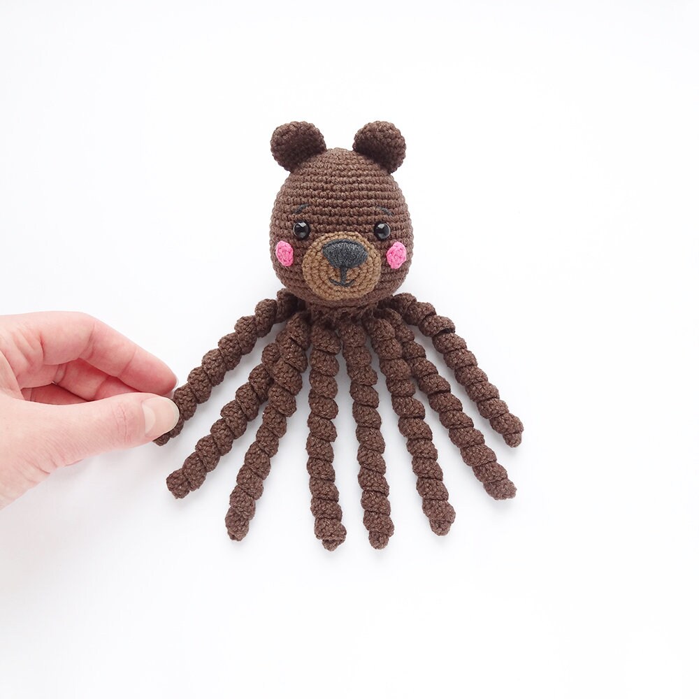Crochet Pattern Octopus Bear Amigurumi Toy Crochet Bear - Etsy