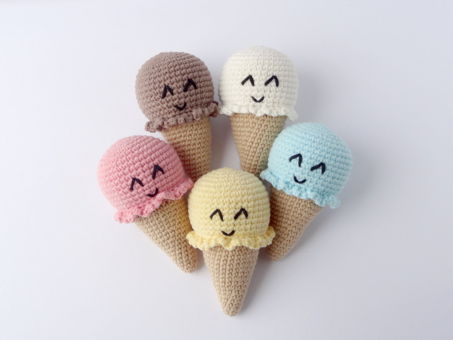 Mini Ice Cream Crochet Pattern Crochet Ice Cream Pattern - Etsy