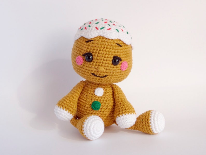 Gingerbread Doll Crochet Pattern Amigurumi Toy Christmas - Etsy