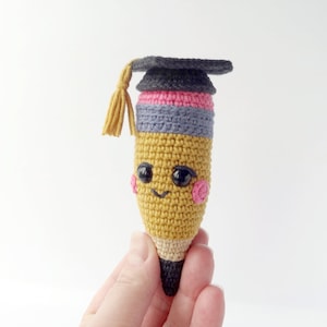 Graduation Pencil Crochet Pattern - Cute Amigurumi Gift PDF Tutorial - Etsy