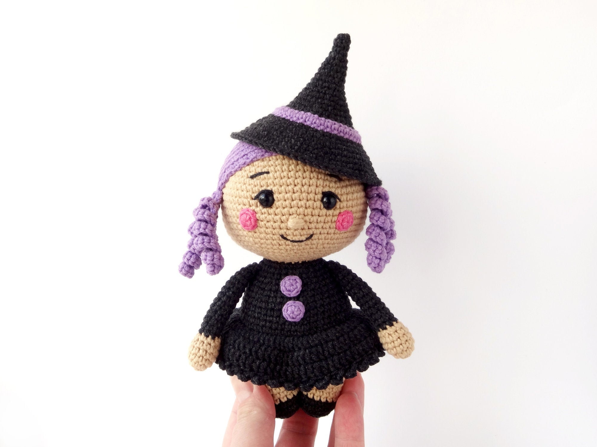 Witch Crochet Pattern Amigurumi Halloween Doll Crochet Witch - Etsy