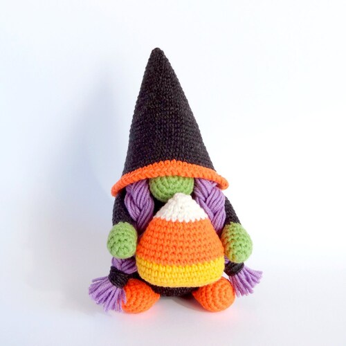 Witch Gnome Crochet Pattern Halloween Amigurumi Toy Halloween - Etsy