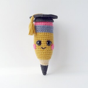 Graduation Pencil Crochet Pattern - Cute Amigurumi Gift PDF Tutorial - Etsy