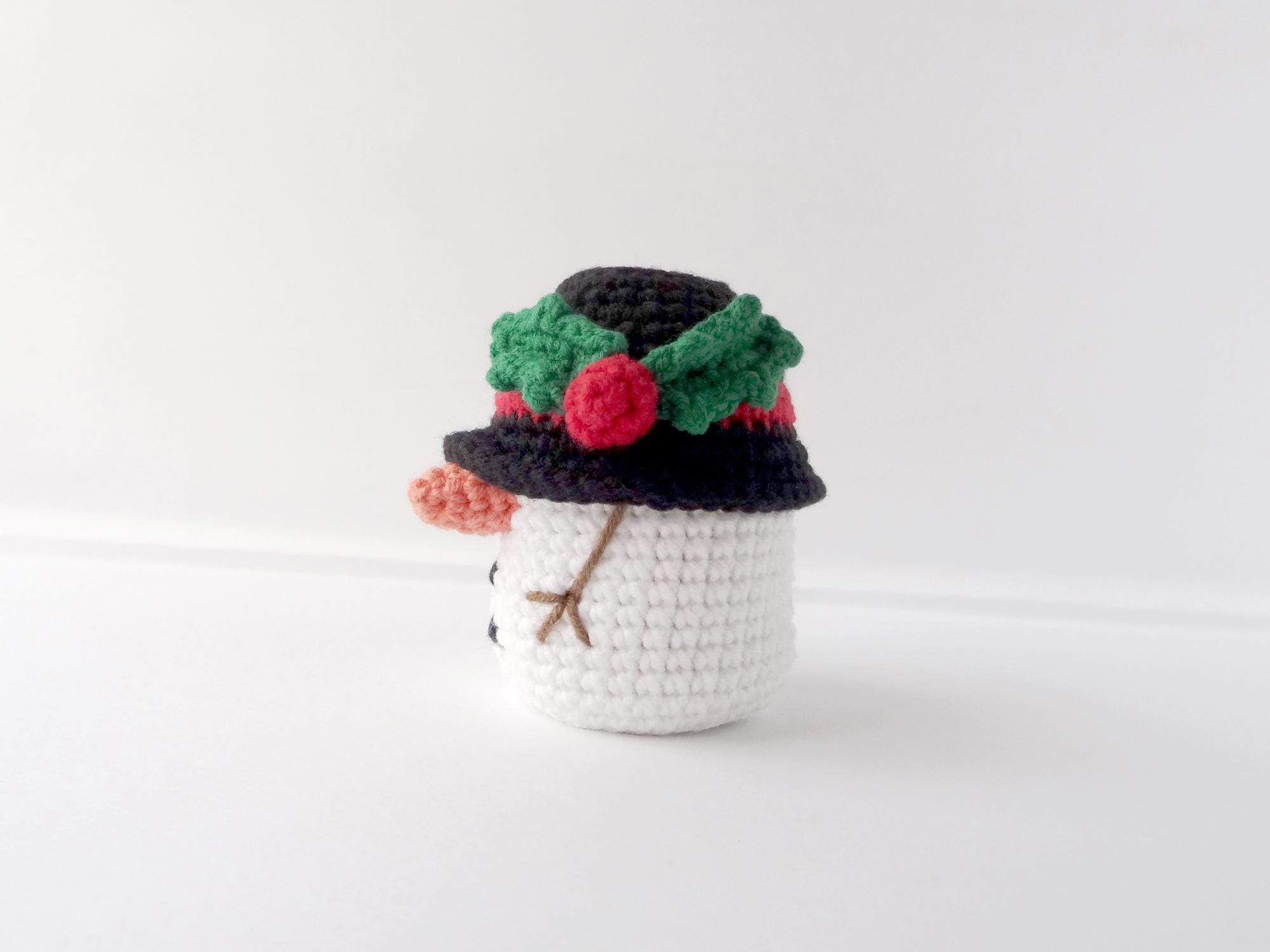 Snowman Gnome Keychain Crochet Pattern - Etsy