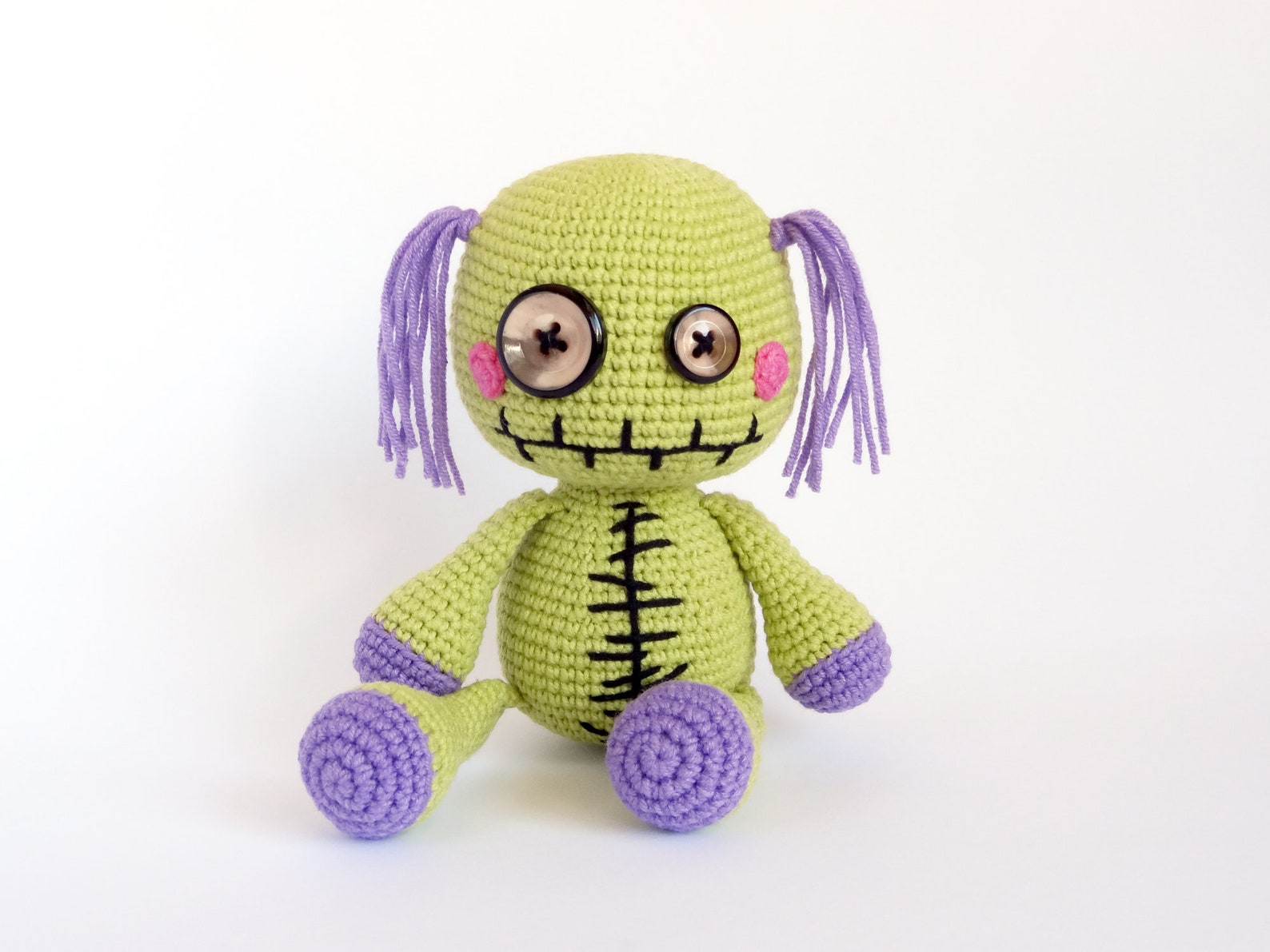 Green Voodoo Doll Crochet Pattern Amigurumi Toy Crochet - Etsy