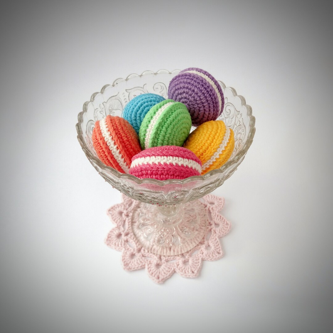 French Macaron Crochet Pattern Macaron Cookies Play Food - Etsy