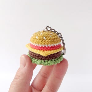 Hamburger Keychain Crochet Pattern - Etsy