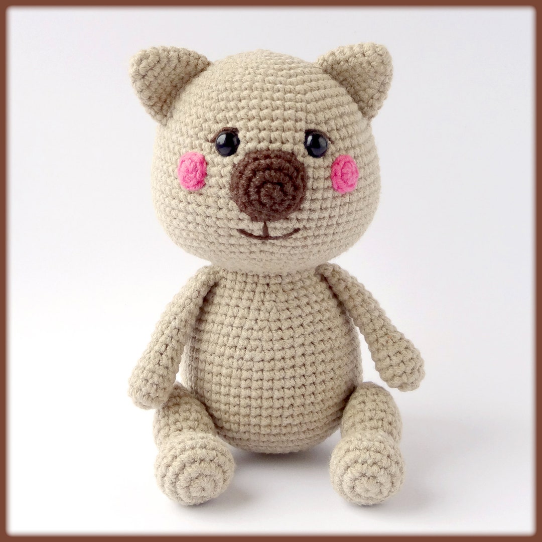 Wombat Crochet Pattern Amigurumi Animal Toy - Etsy