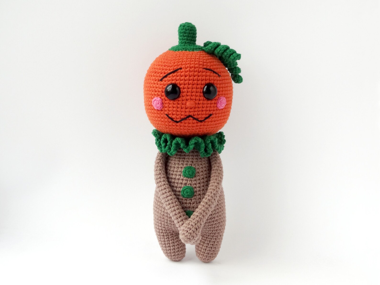 Pumpkin Head Doll Crochet Pattern Creepy Cute Halloween | Etsy