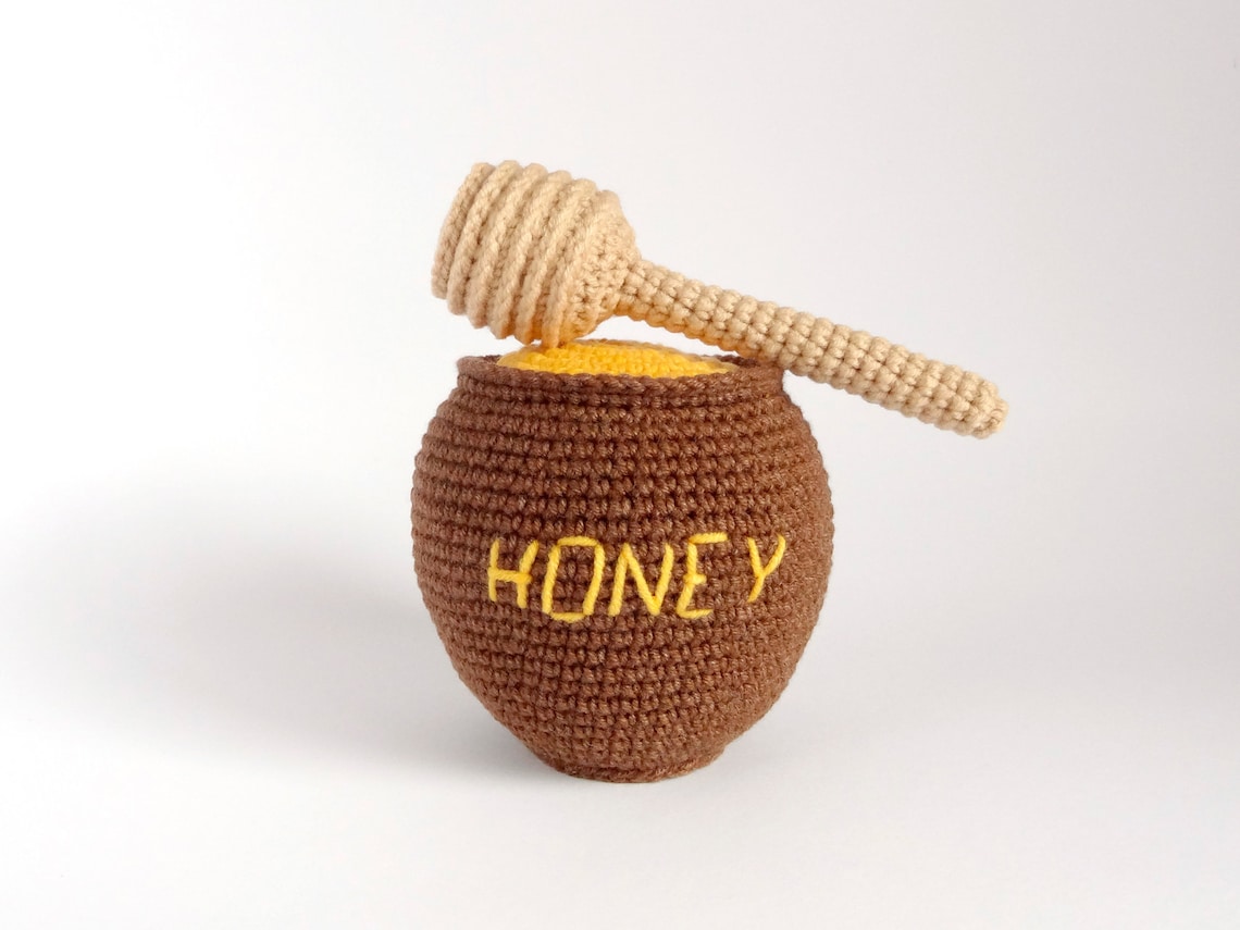 Honey Pot Crochet Pattern Crochet Honey Pot With Honey Dipper - Etsy