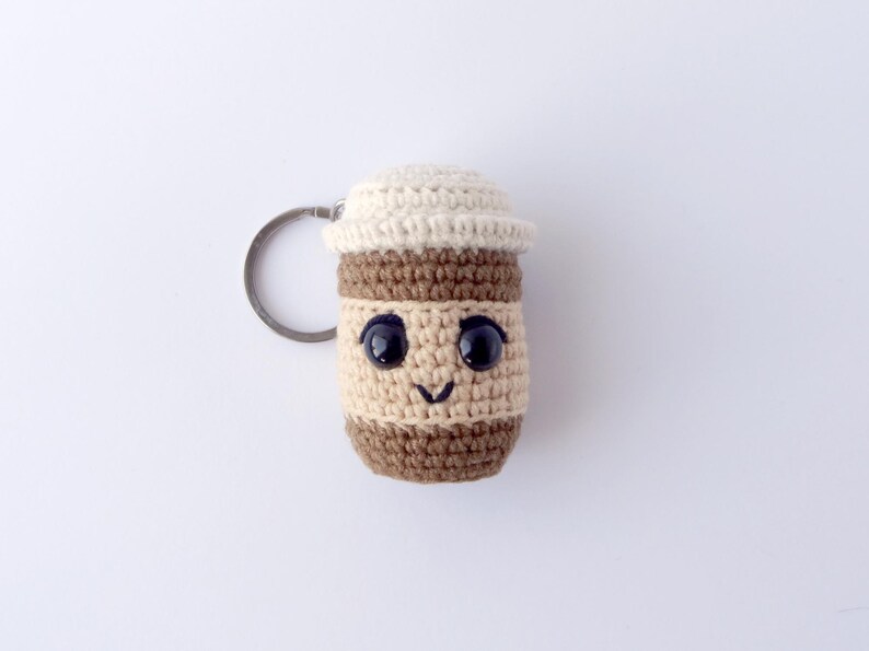 Cute Coffee Cup Keychain Crochet Pattern - Etsy