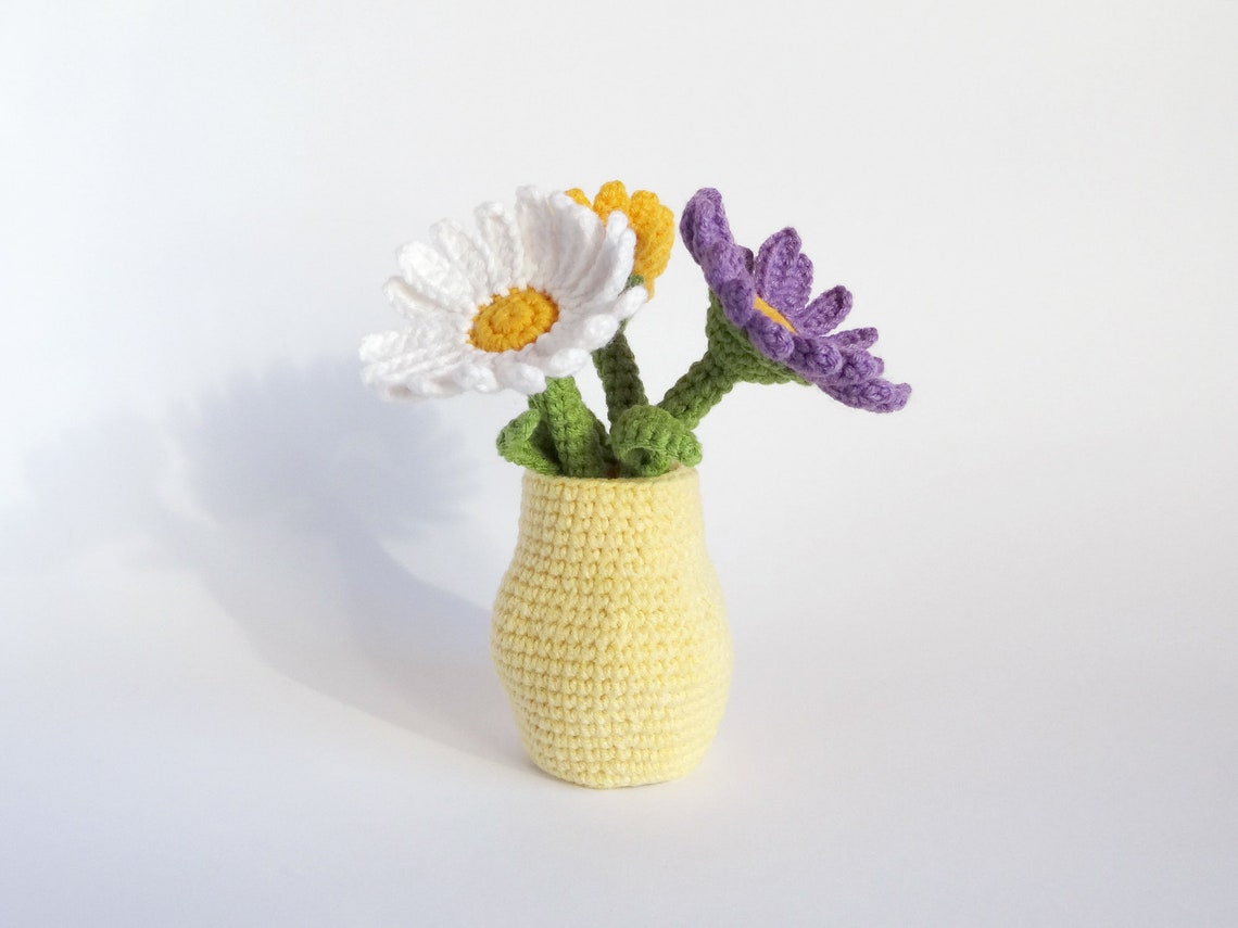 Daisy Crochet Pattern Crochet Daisy Pattern Crochet Flower - Etsy